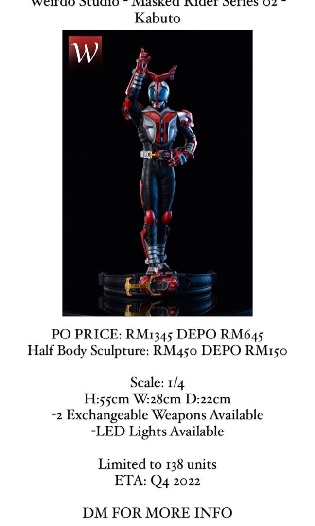 Weirdo Studio - Masked Rider Series 02 - Kabuto, Hobbies & Toys, Toys ...
