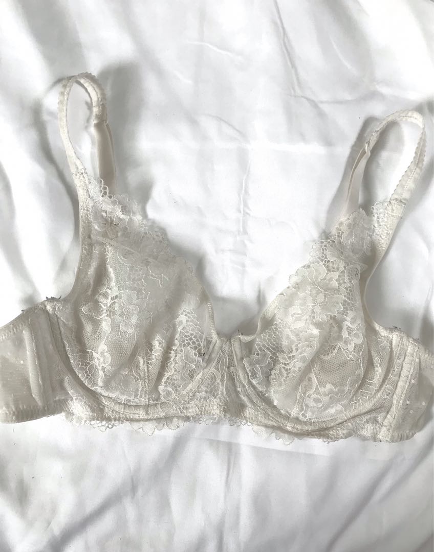 white mesh lace bra #1, Women's Fashion, Undergarments & Loungewear on ...