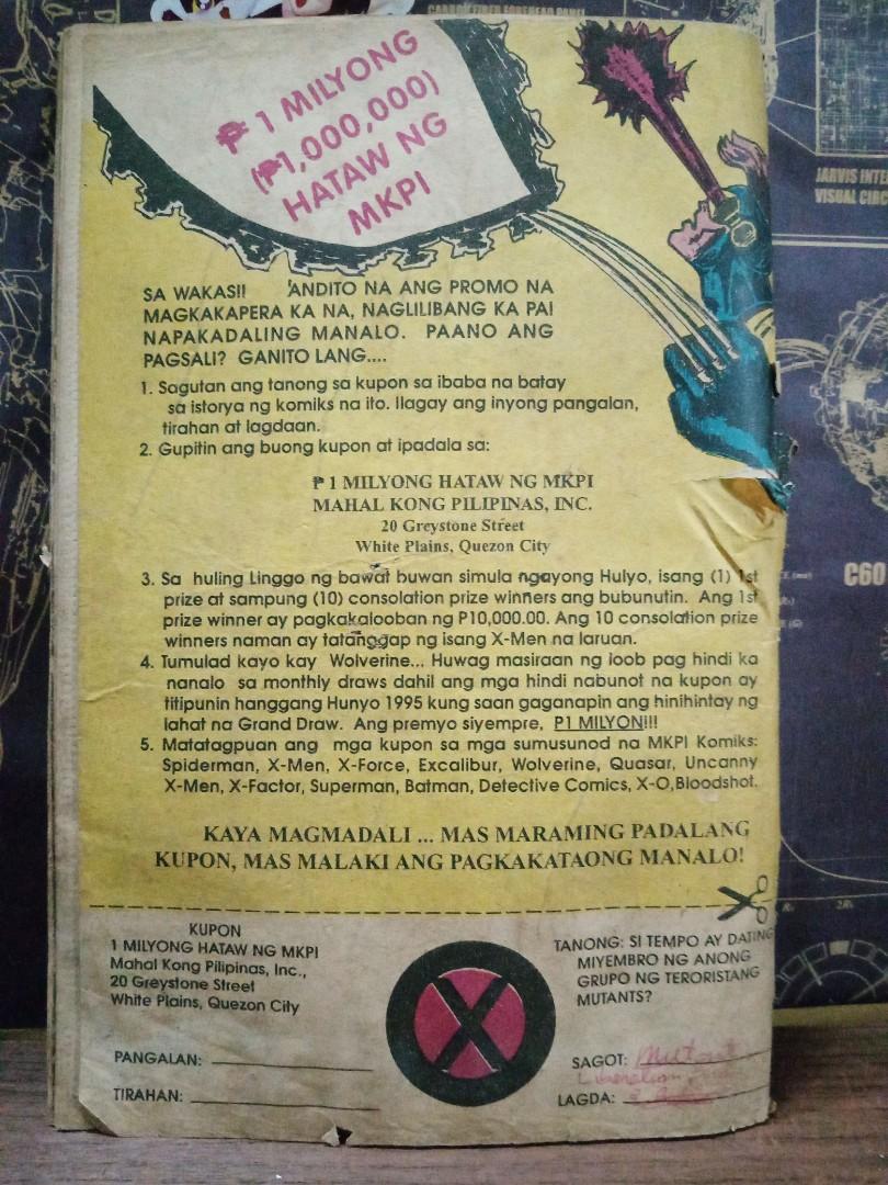1994 MKPI X-Force Vol.1 No.30 Tagalog Komiks, Hobbies & Toys, Books ...