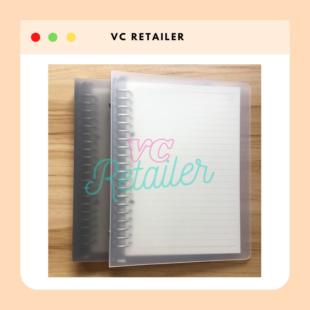 A5 20 Holes / B5 26 Holes Binder Notebook with Loose Leaf, Hobbies ...