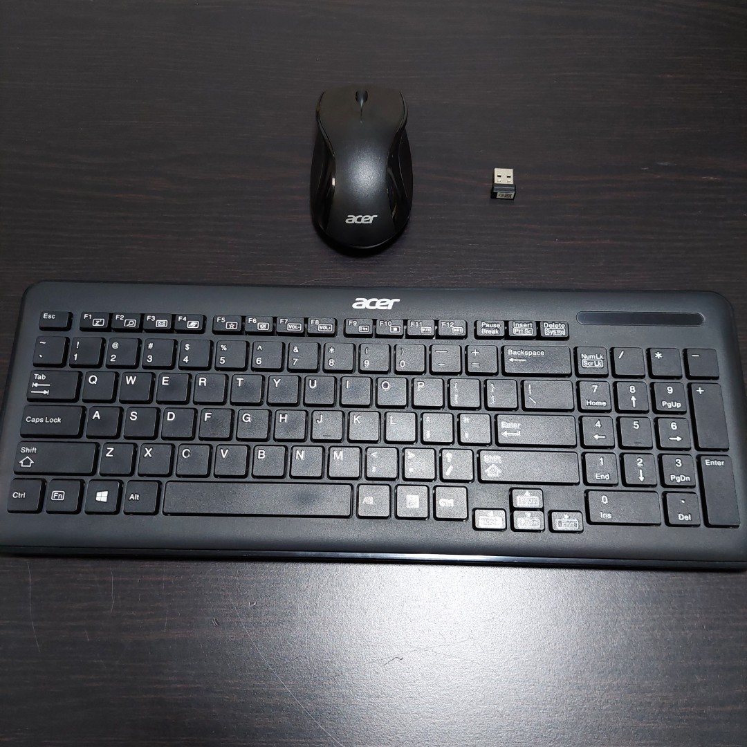Acer Wireless keyboard and mouse, Computers & Tech, Parts & Accessories ...