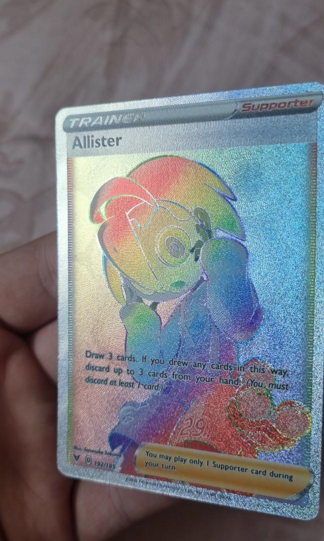Allister Pokemon | Rainbow Rare | Secret Rare | Vivid Voltage | Pokemon ...