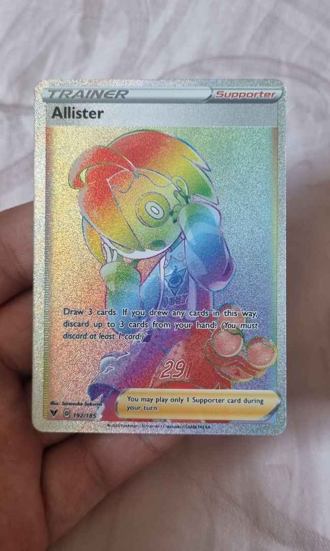 Allister Pokemon | Rainbow Rare | Secret Rare | Vivid Voltage | Pokemon ...