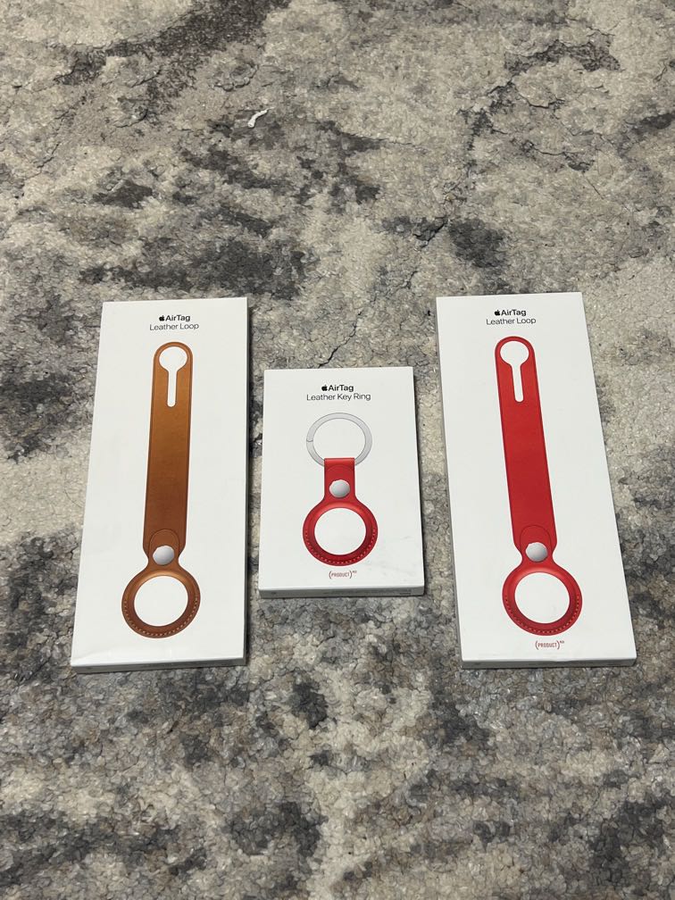 Apple Air Tag Leather Loop and Key Ring, Mobile Phones & Gadgets, Other ...