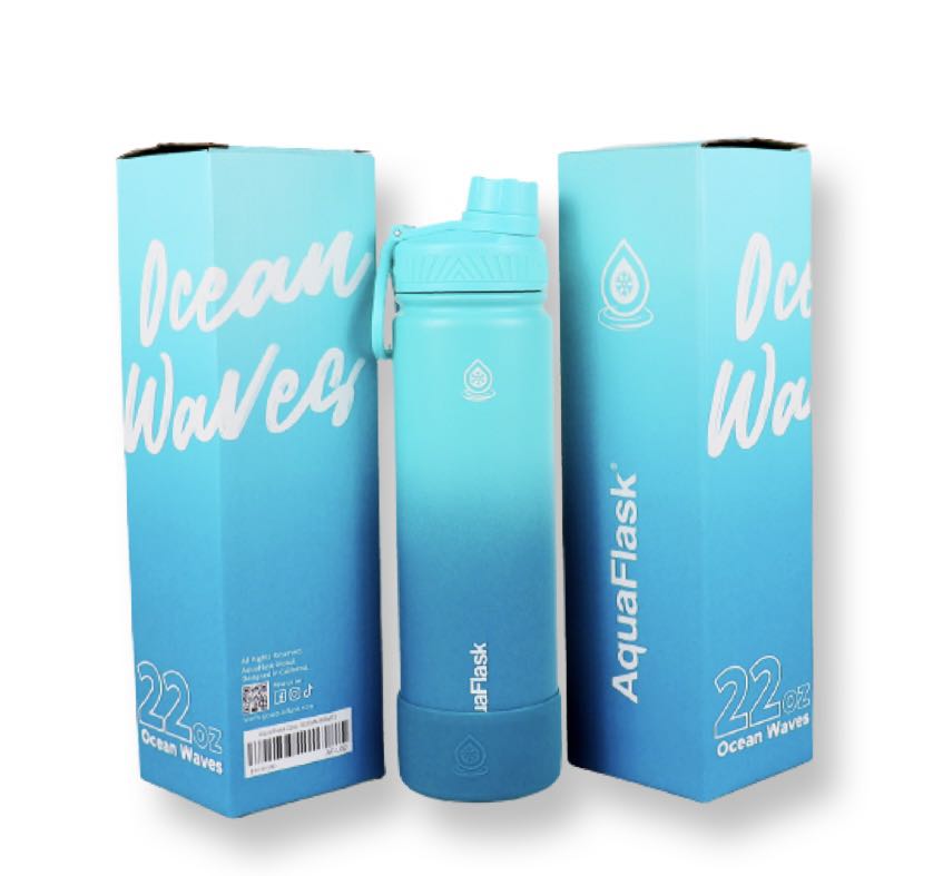 Aquaflask Dream Collection OCEAN WAVES 22oz, Furniture & Home Living ...