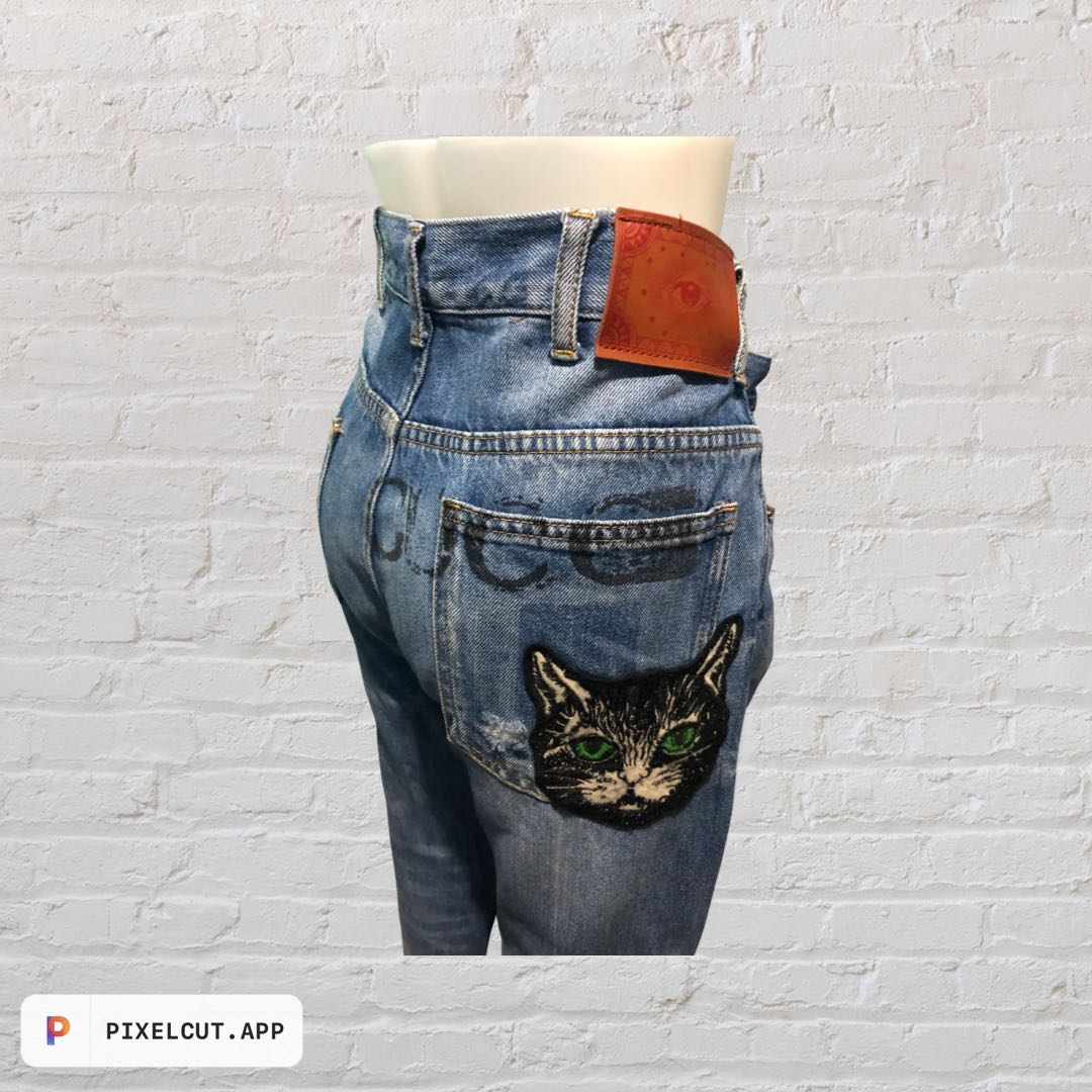 Authentic Gucci Mystic Cat Jeans, Men's Fashion, Bottoms, Jeans on ...