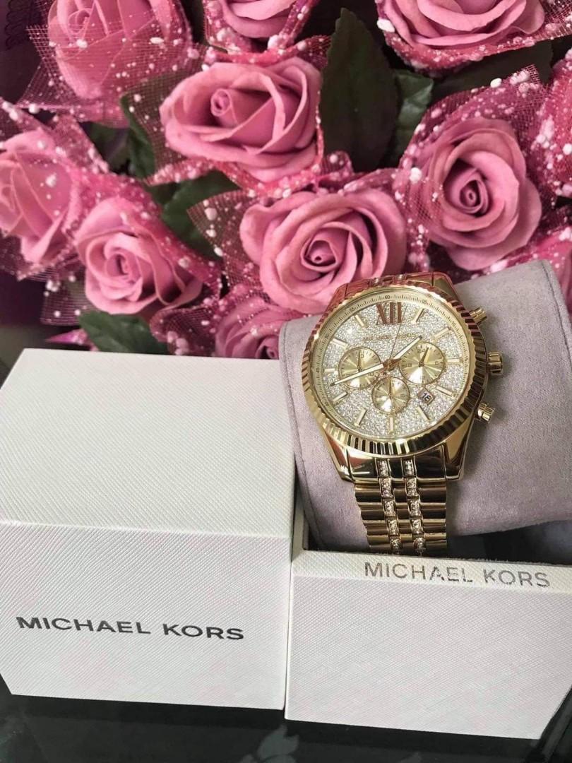 Authentic MK Gold Unisex Watch, Luxury, Watches on Carousell