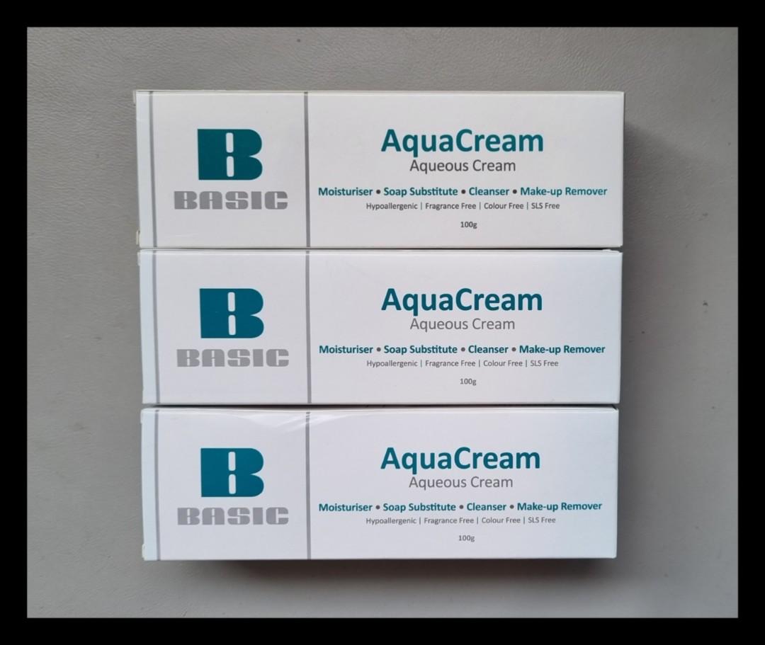 Basic Aqua Cream / Aqueous Cream (100g) - Left 3 Tubes, Beauty ...