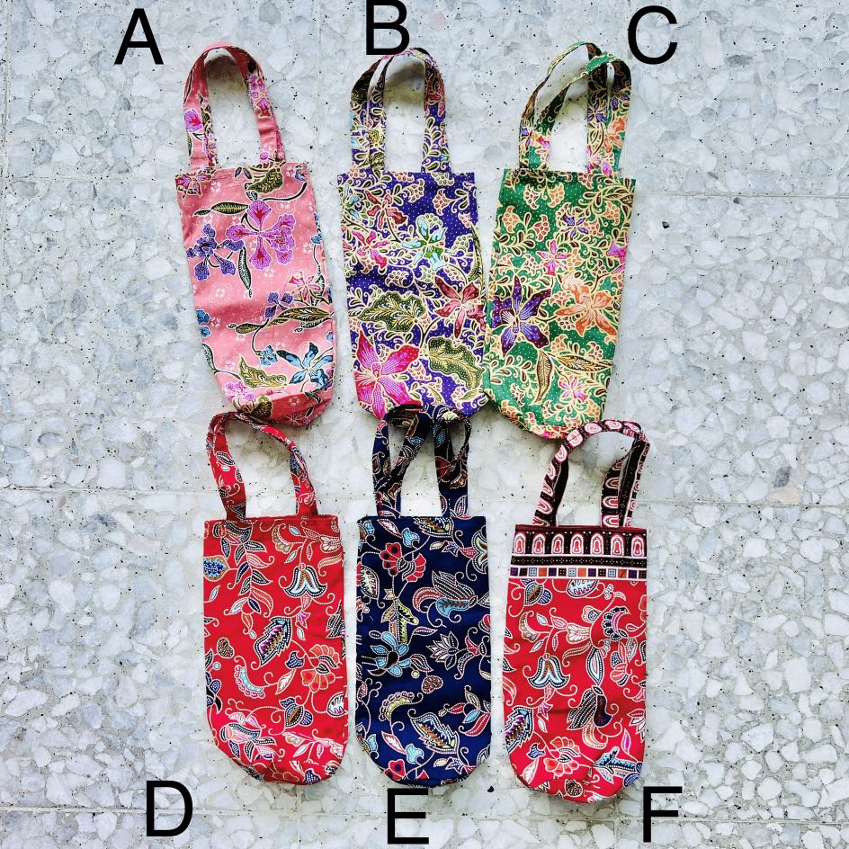 Batik Water Bottle Holder Handmade in Singapore, Everything Else on ...