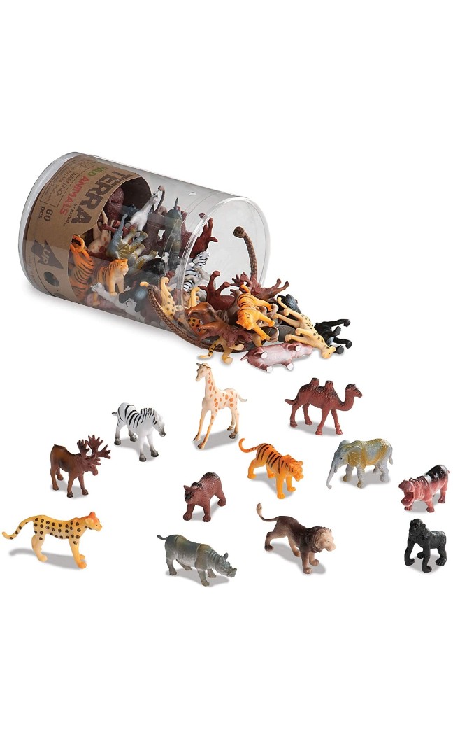 Brand new Battat Terra Wild Animals 24 pieces figurines repacked into ...