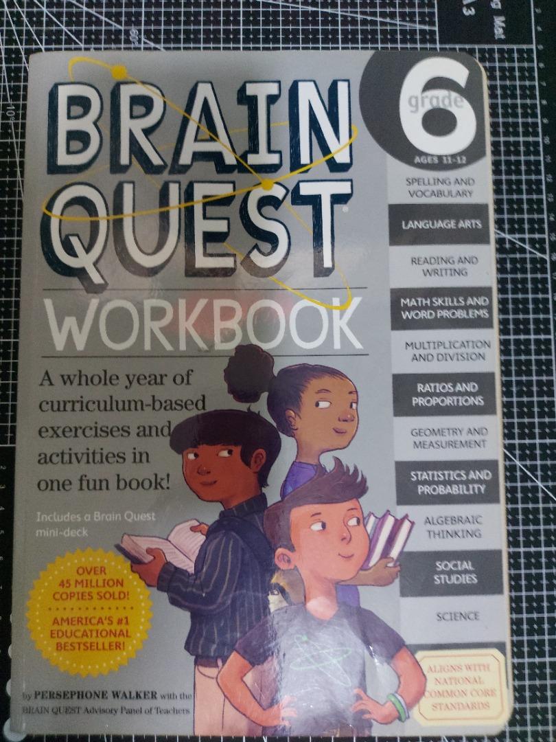 Brain Quest Workbook: Grade 6, Hobbies & Toys, Books & Magazines ...