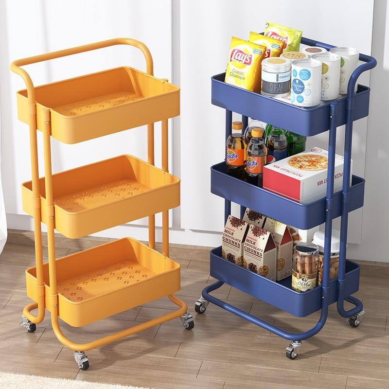 C02 Trolley Rack / Multipurpose Push Cart Tray Storage Shelf Kitchen ...