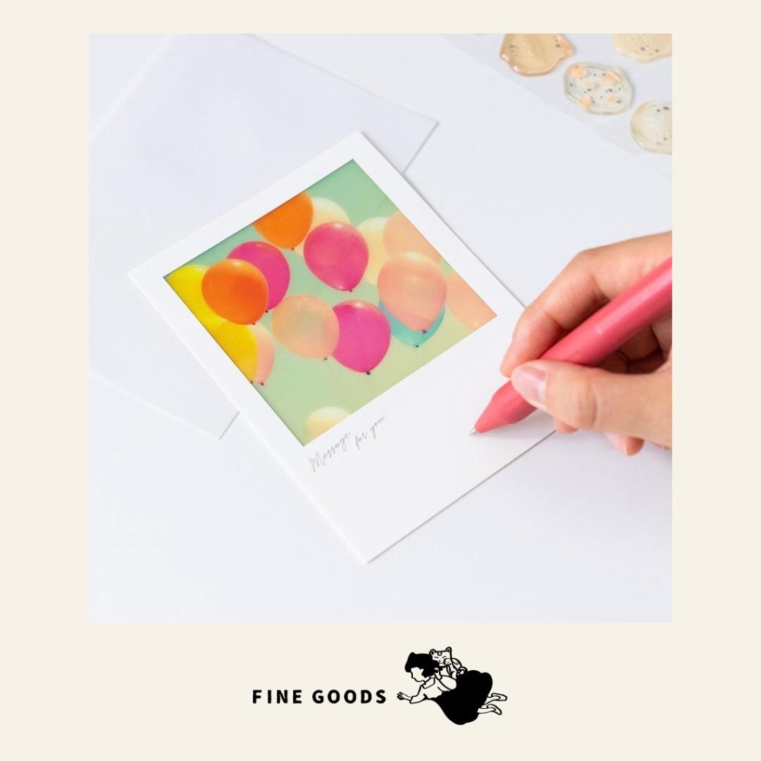 Clear Postcard / Message card / Thank you card 透明心意卡 感謝卡 生日卡 萬用卡 日本文具 ...