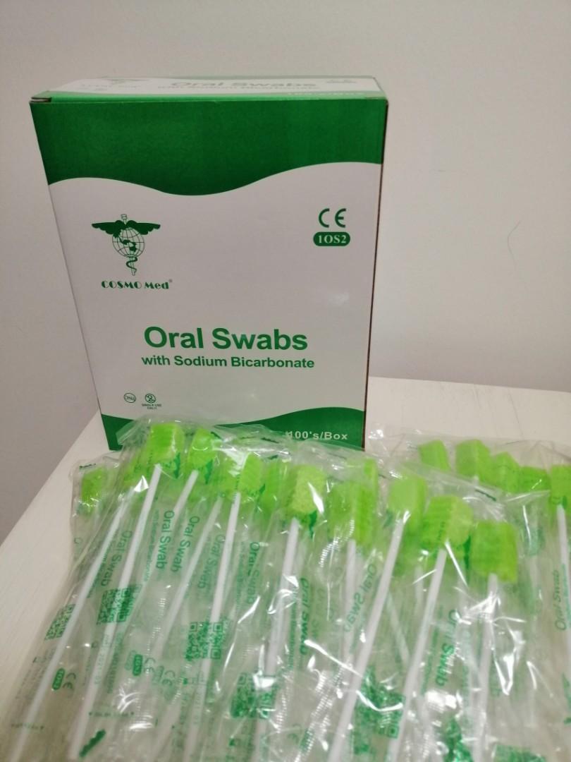 Cosmo-Med Oral Swabs with Sodium Bicarbonate, Health & Nutrition ...