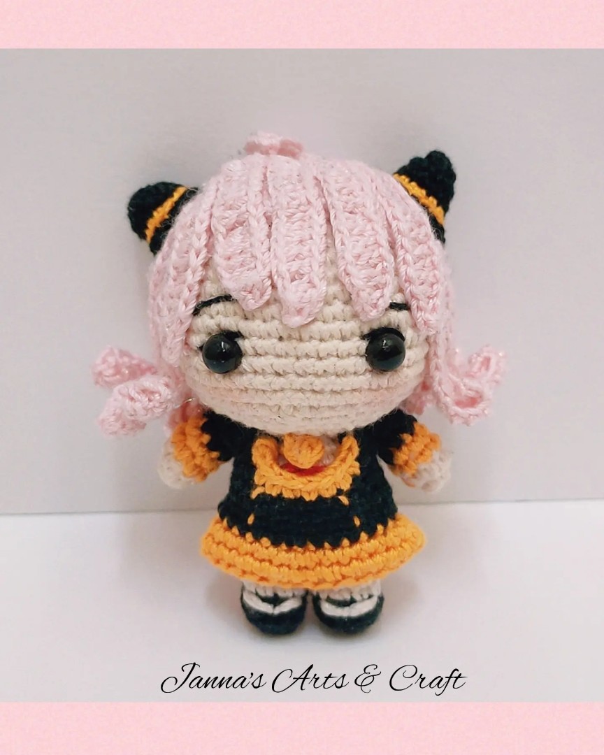 Crochet Mini Anya Amigurumi, Hobbies & Toys, Stationery & Craft ...