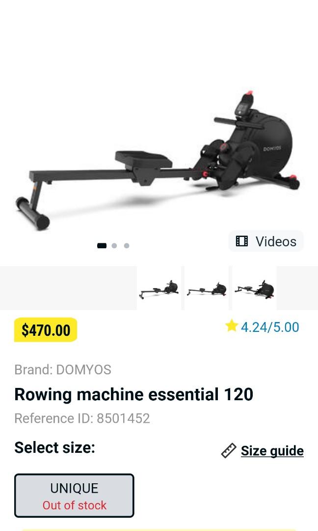 Decathlon Rowing machine essential 120, Sports Equipment, Exercise ...