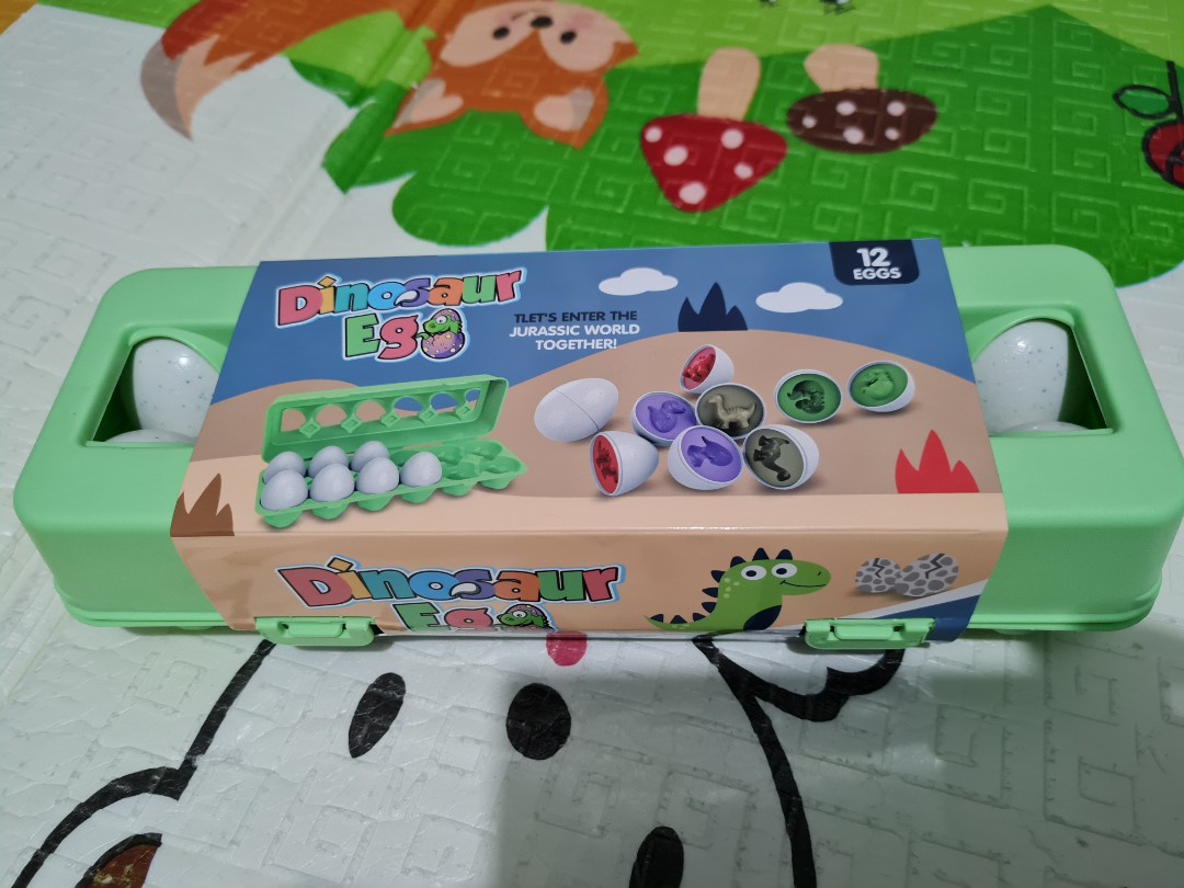 Dinosaur Egg color matching toy, Babies & Kids, Infant Playtime on ...