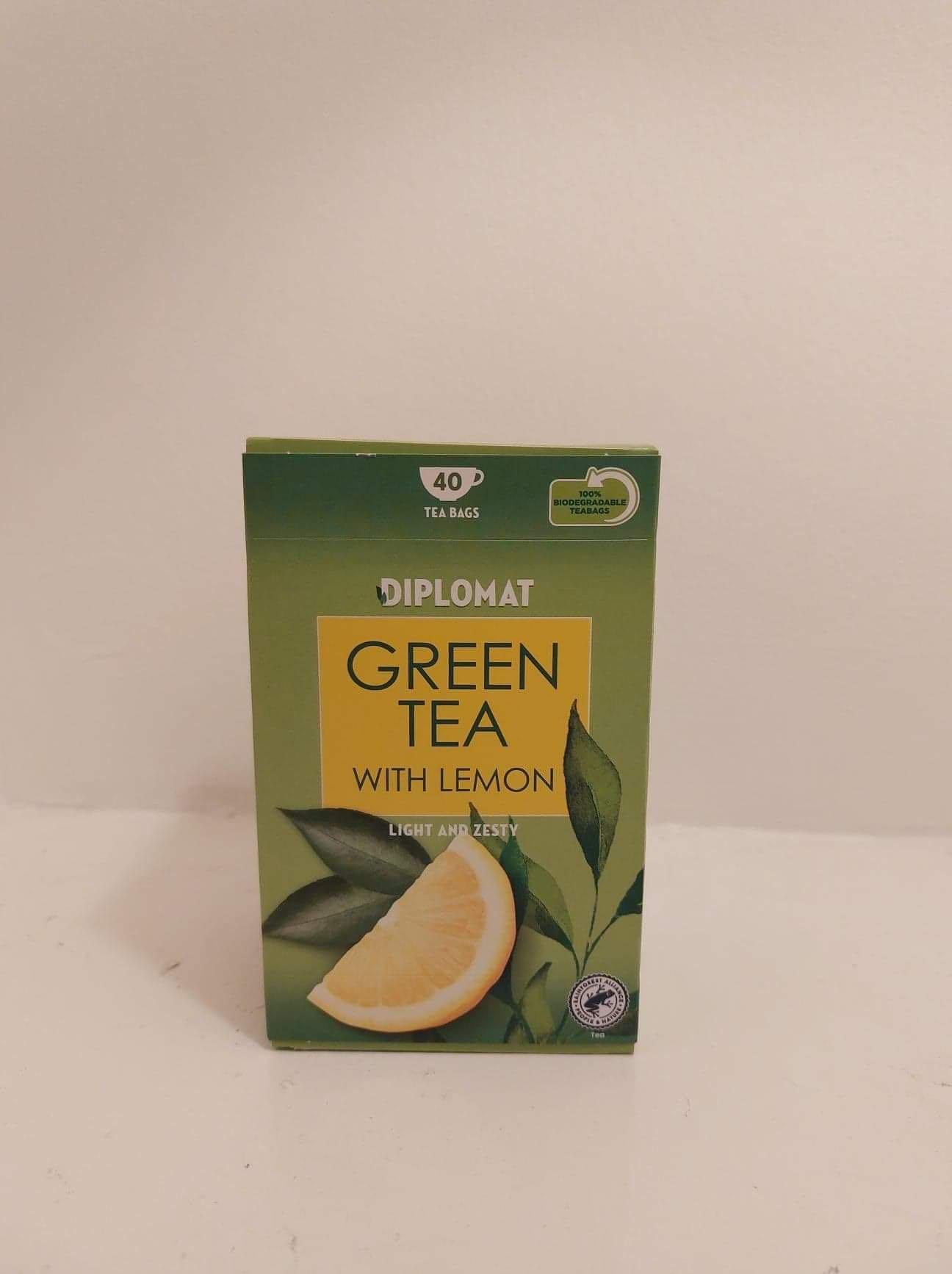 Diplomat Green Tea with Lemon, Health & Nutrition, Health Supplements ...