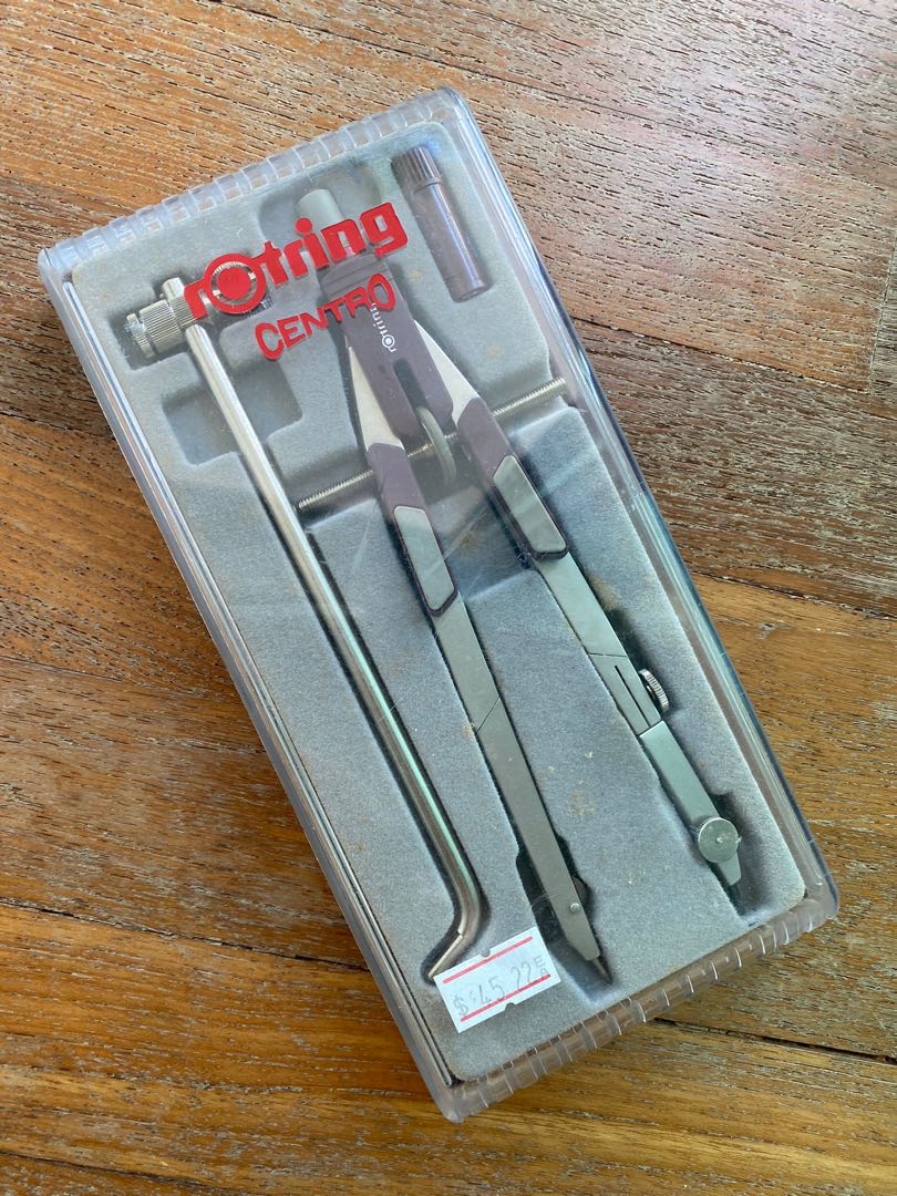 Drawing compass and set square, Hobbies & Toys, Stationery & Craft ...