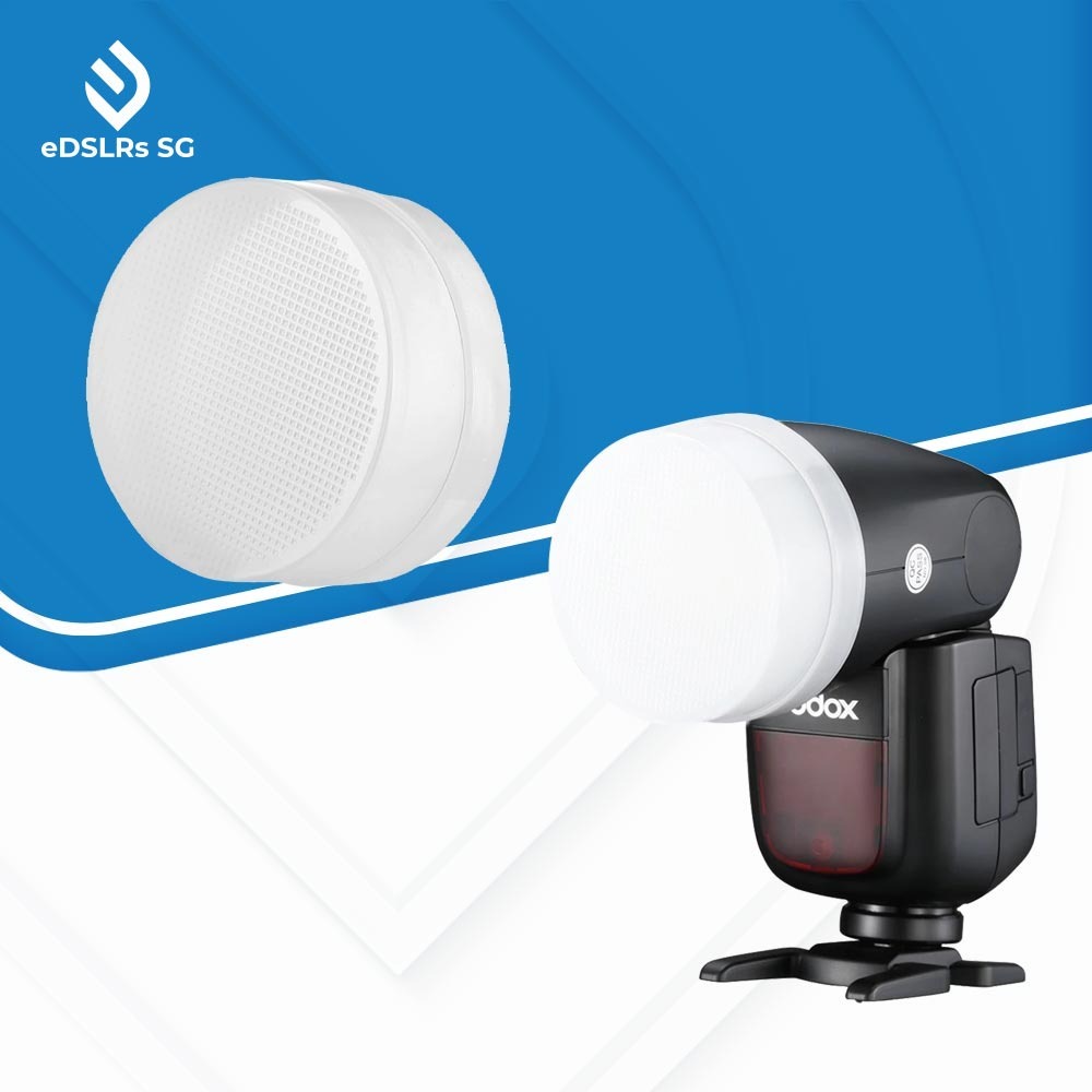 eDSLRs Round Flash Diffuser For GODOX V1 Camera Flash Speedlight Soft ...