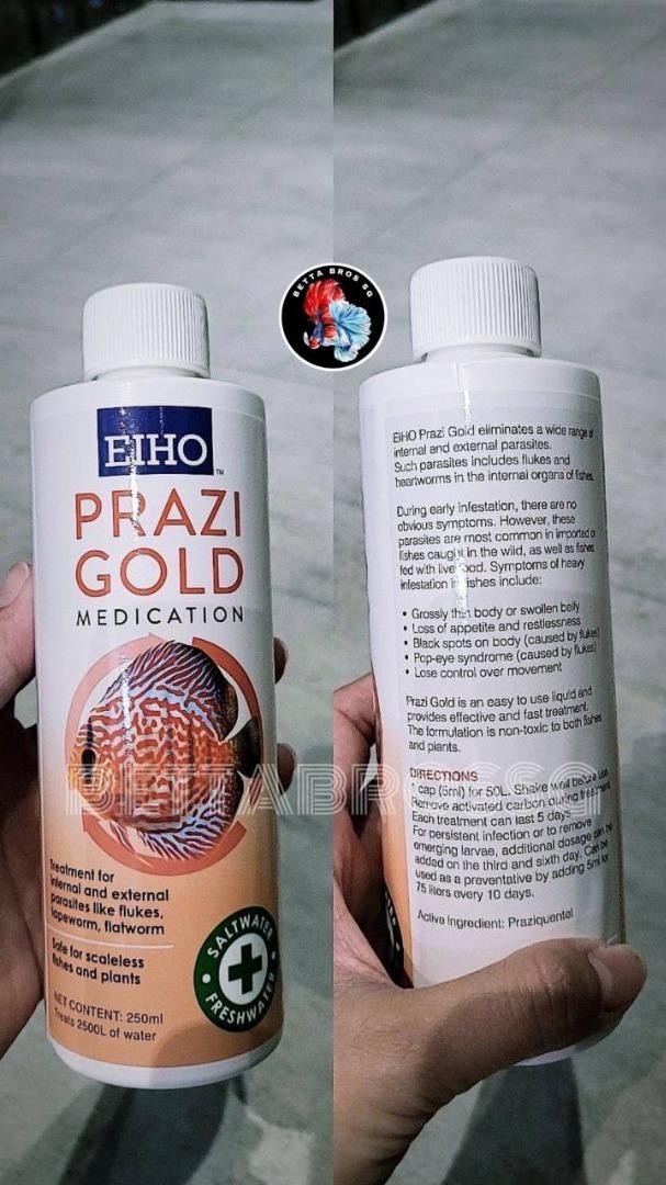 EIHO Prazi gold medication, Pet Supplies, Health & Grooming on Carousell
