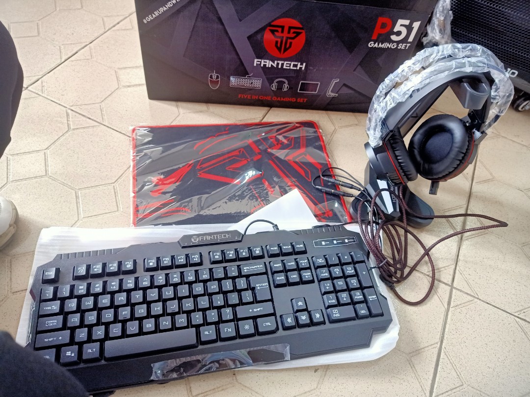 FANTECH P51 5-in-1 Gaming Combo Set, Computers & Tech, Parts ...