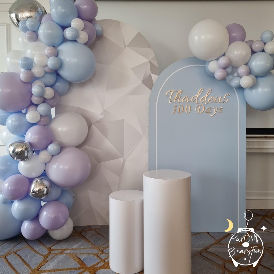 Foam Board Arches Set-up w/ Organic Balloon Garland, Lifestyle Services ...