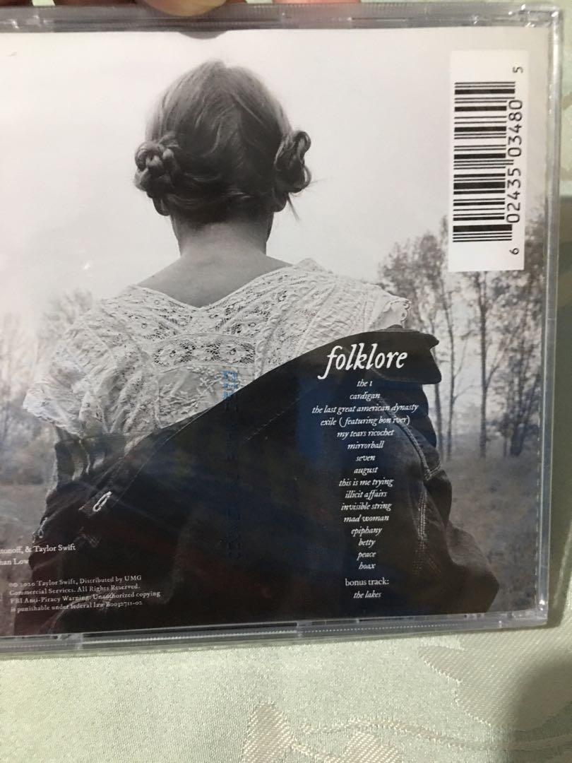 Folklore Deluxe Album-Signed By Taylor Swift, Hobbies & Toys, Music ...