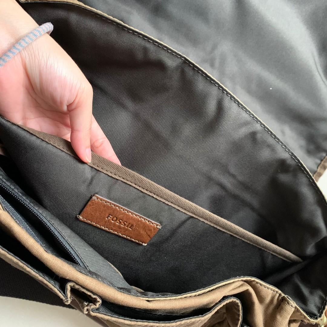 Fossil Defender Messenger Bag, Fesyen Pria, Tas & Dompet , Tas Selempang di Carousell