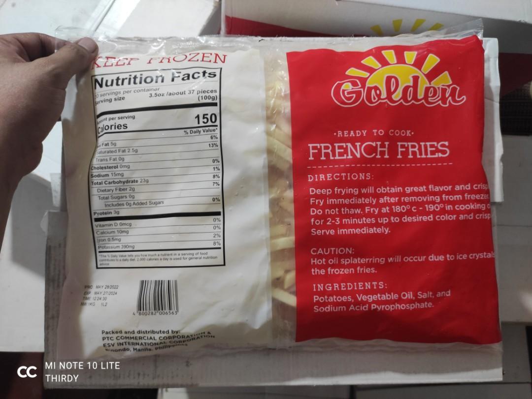 FRENCH FRIES 10KG, Food & Drinks, Chilled & Frozen Food on Carousell