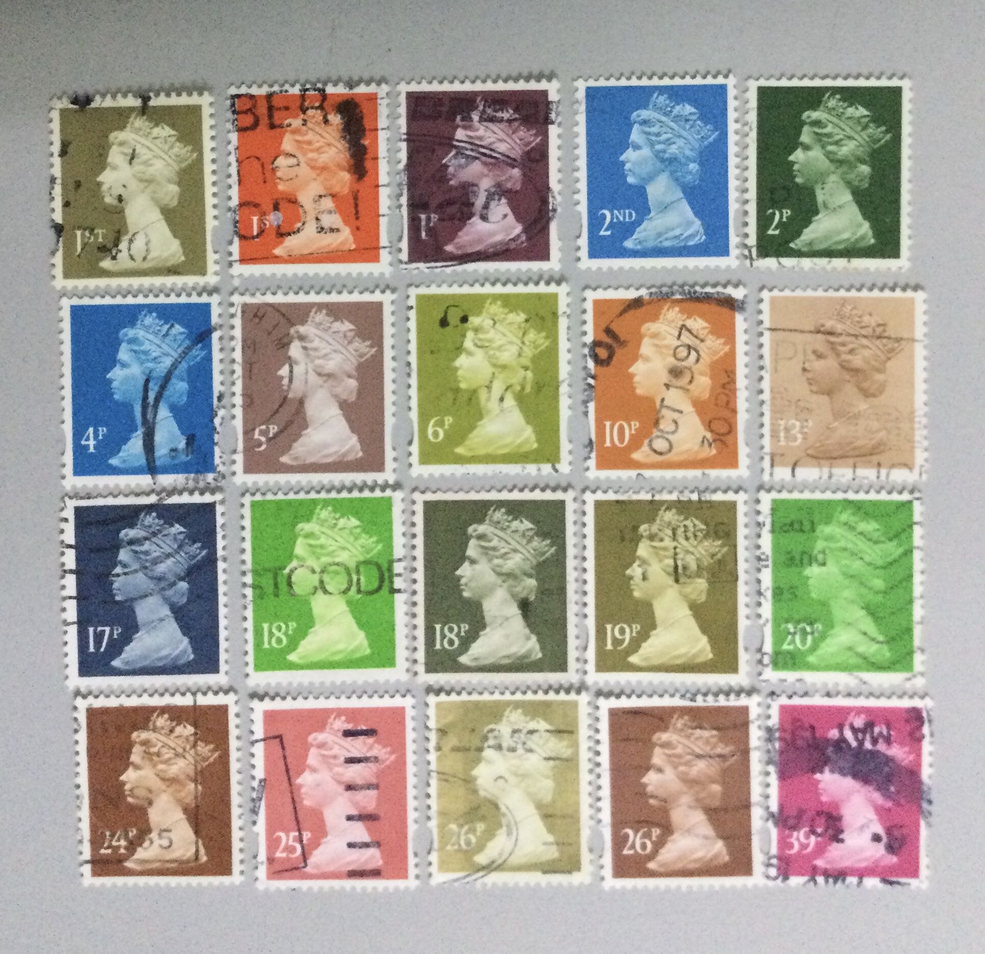 GB Machine Head Stamps 20v, Hobbies & Toys, Collectibles & Memorabilia ...