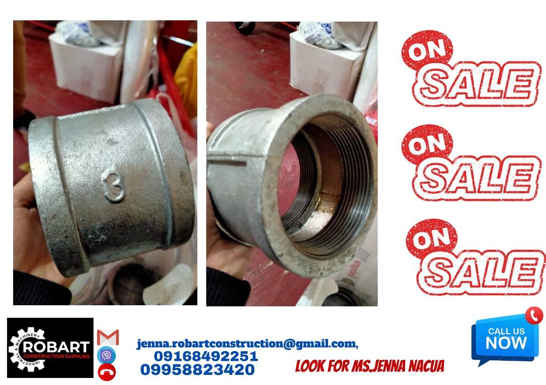 gi threaded coupling 3'' sch-20, Commercial & Industrial, Construction ...