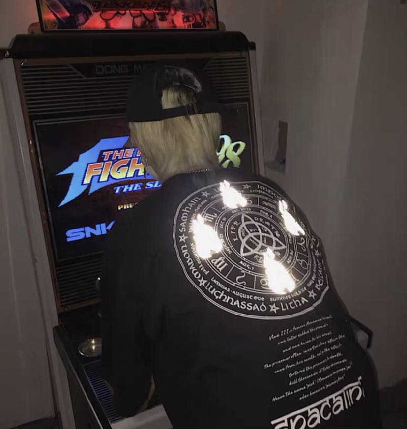 Glow In The Dark Black Cyberpunk Sigil Dark Ritualistic TShirt, Men's ...