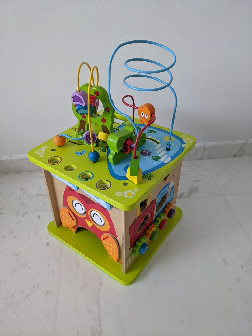 Hape activity cube, Babies & Kids, Infant Playtime on Carousell