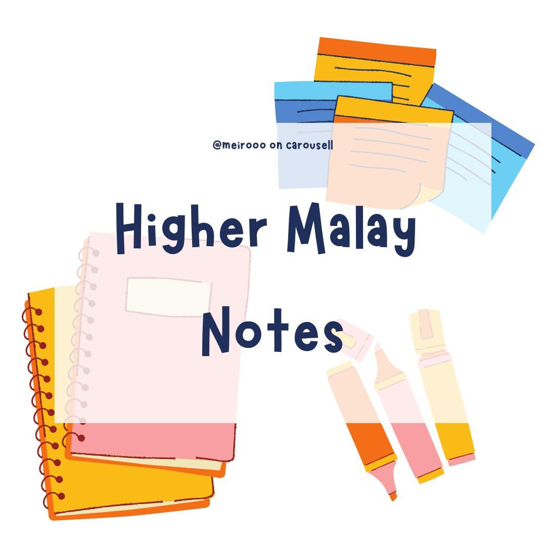 Higher Malay Notes, Hobbies & Toys, Stationery & Craft, Stationery ...