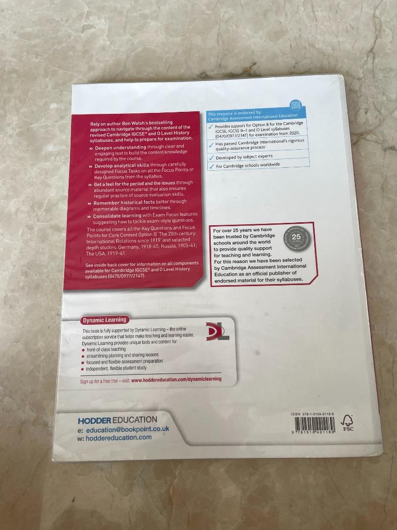 HODDER HISTORY OPTION B : THE 20TH CENTURY FOR CAMBRIDGE IGCSE STUDENT ... HODDER HISTORY OPTION B : THE 20TH CENTURY FOR CAMBRIDGE IGCSE STUDENT ...
