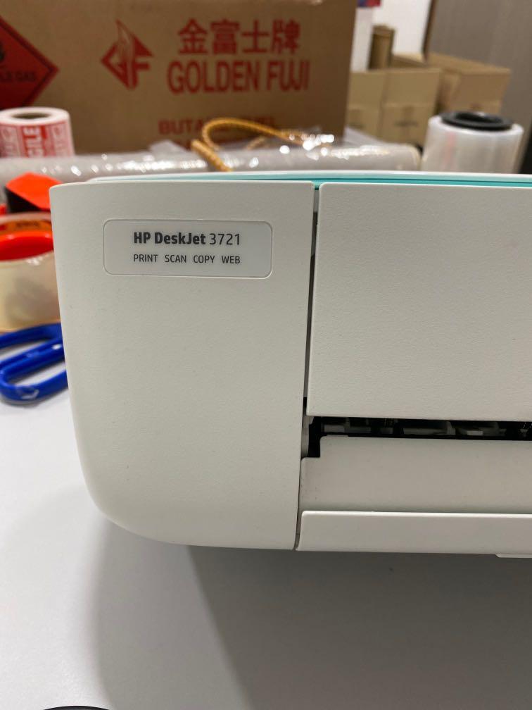 HP Deskjet 3721 All-in-One Printer, Computers & Tech, Printers ...