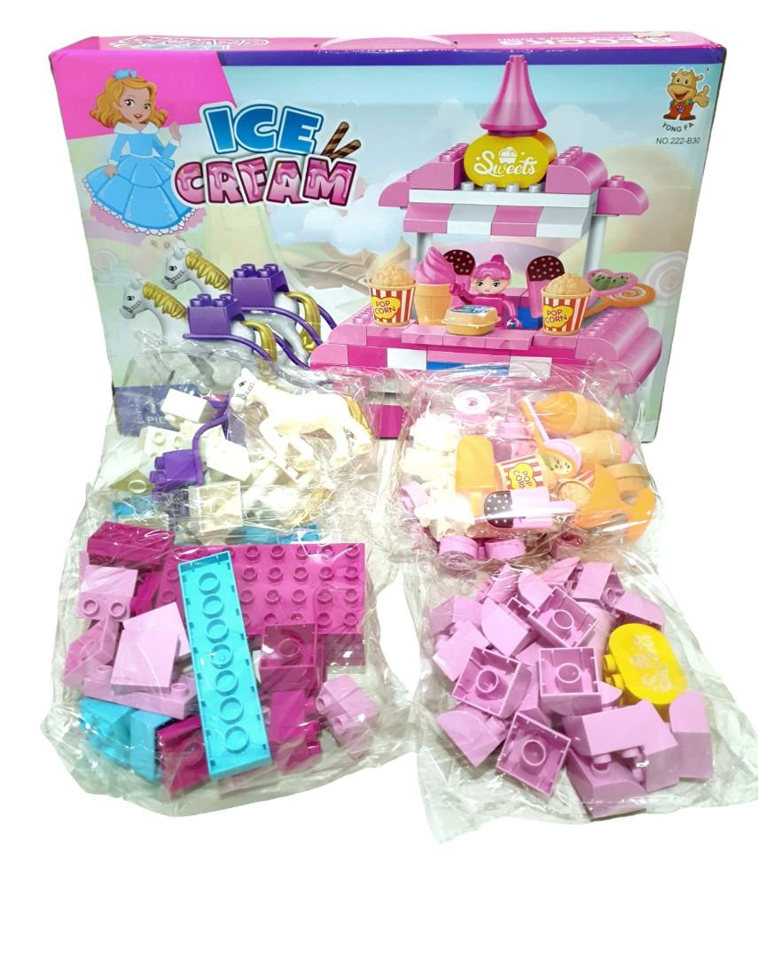 Ice Cream Blocks Dessert in a Carriage (BIG BOX IN ACTUAL) #007 ...