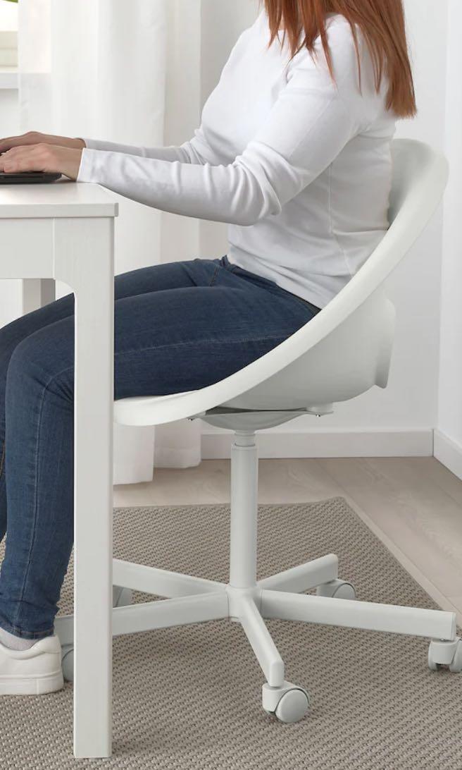 Ikea white office chair - LOBERGET, Furniture & Home Living, Furniture ...