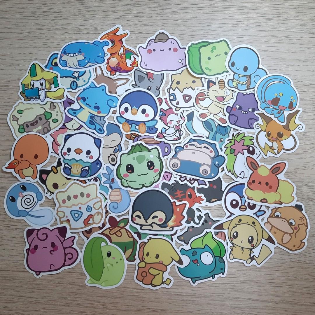 Pokemon Pokémon stickers cute graffiti waterproof, Hobbies & Toys ...