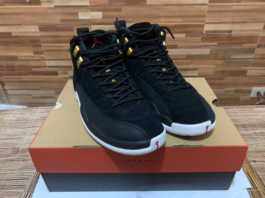 Jordan 12 Retro Reverse Taxi, Men's Fashion, Footwear, Sneakers on ...