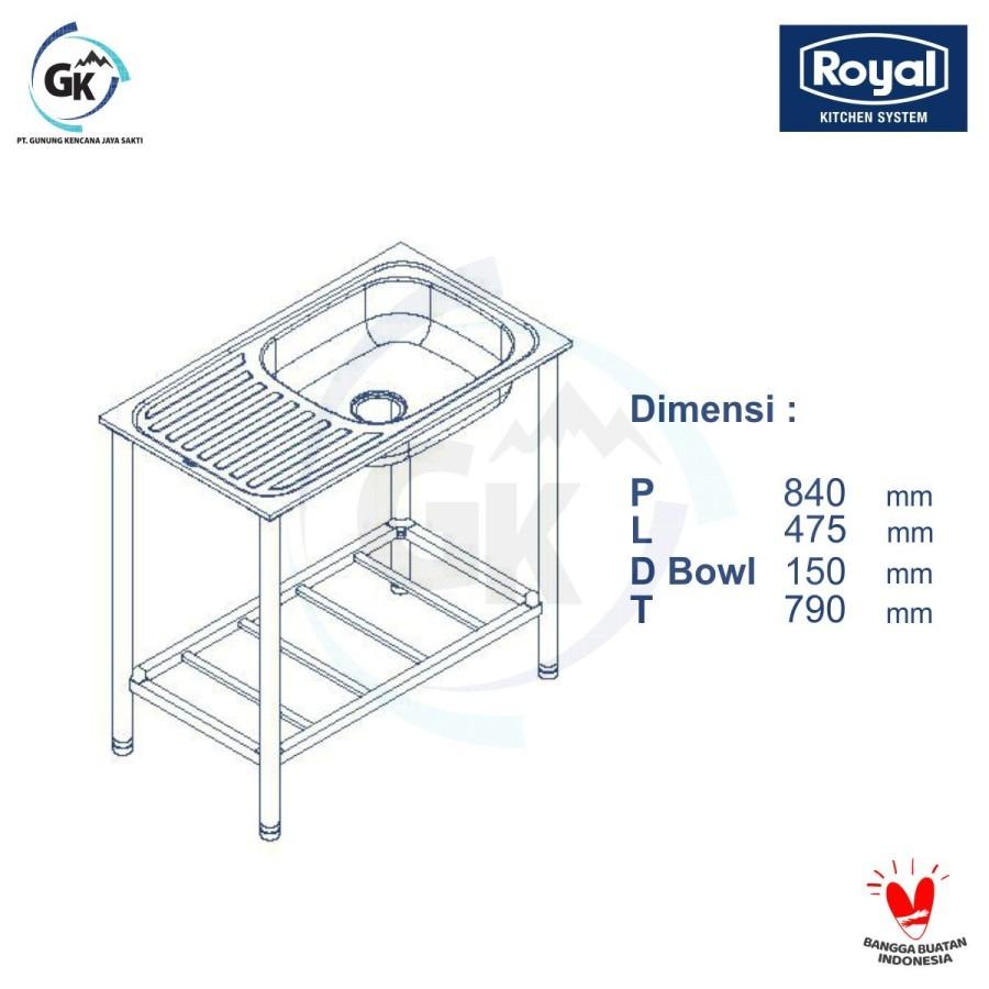 Kitchen Sink 31 PK Royal Meja cuci piring portable Fortuna, Perabotan ...