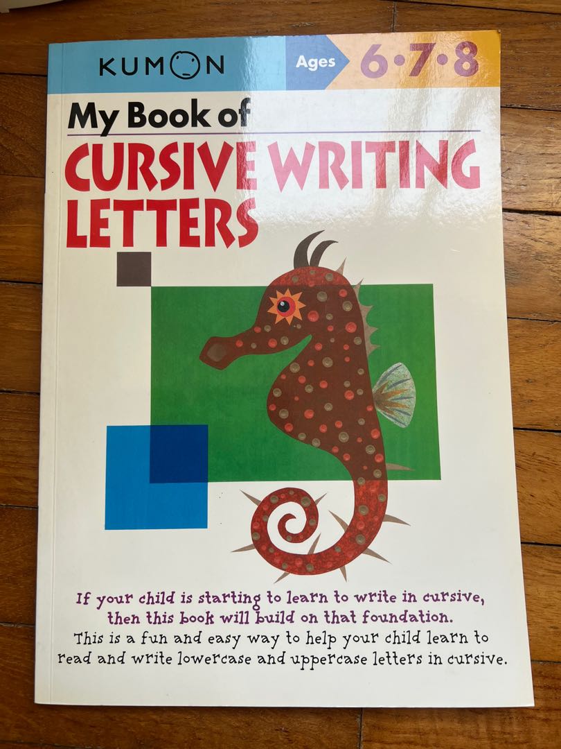 Kumon - cursive writing letters, Hobbies & Toys, Books & Magazines ...