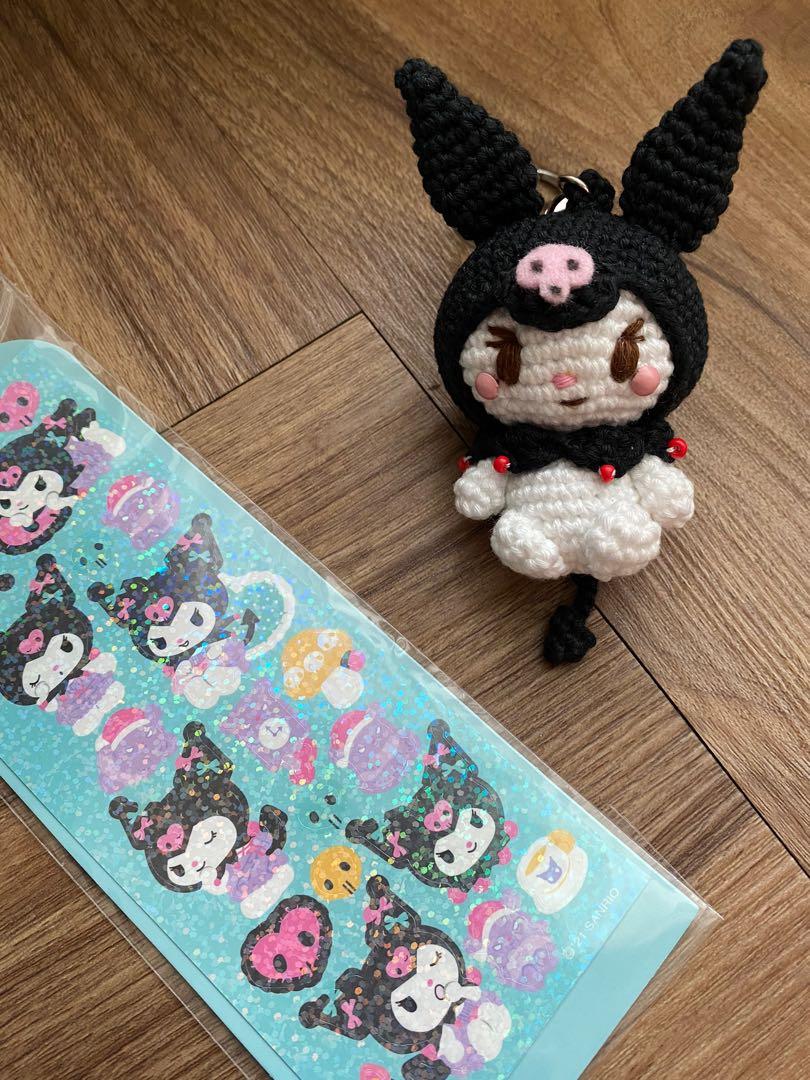 READY STOCK - Kuromi Crochet Keychain, Hobbies & Toys, Toys & Games on ...