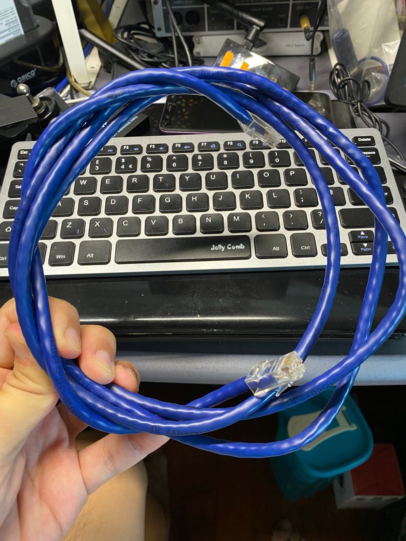 LAN Cable 2m Blue Cat6, Computers & Tech, Parts & Accessories ...