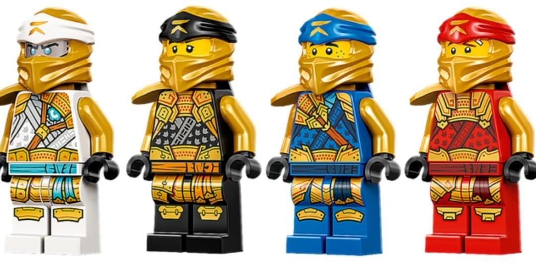 lego 四款黃金忍者團 2022 ninjago minifigures crystallized golden Cole Zane Kai ...