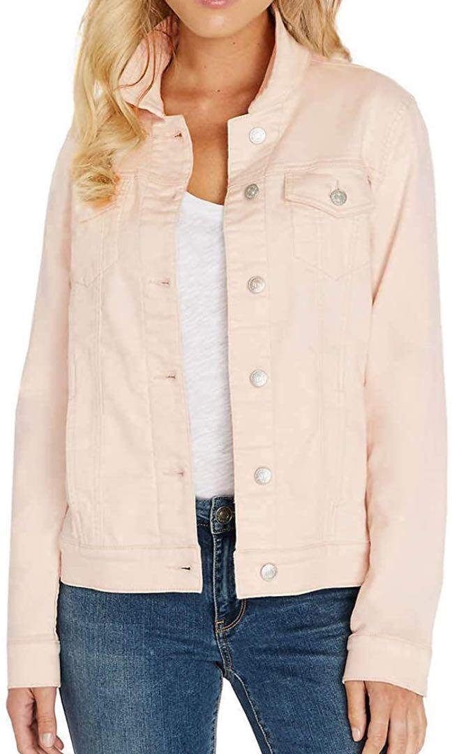Light pink denim jacket (new with tags), Women's Fashion, Coats ...