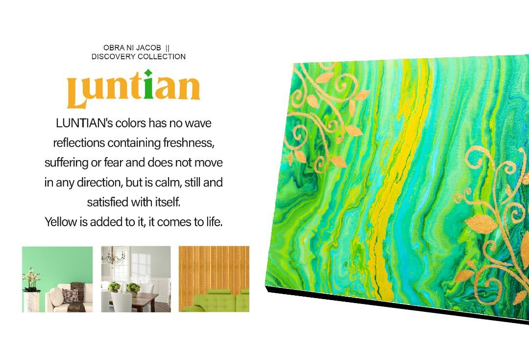 LUNTIAN ABSTRACT PAINTING HOME DECOR w/ Certificate of Authenticity ...