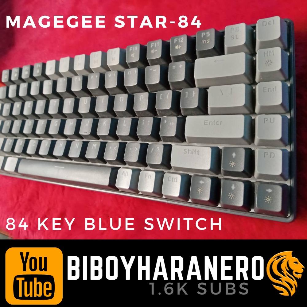 MAGEGEE STAR-84 84 Key 80% Wired Mechanical keyboard, Computers & Tech ...