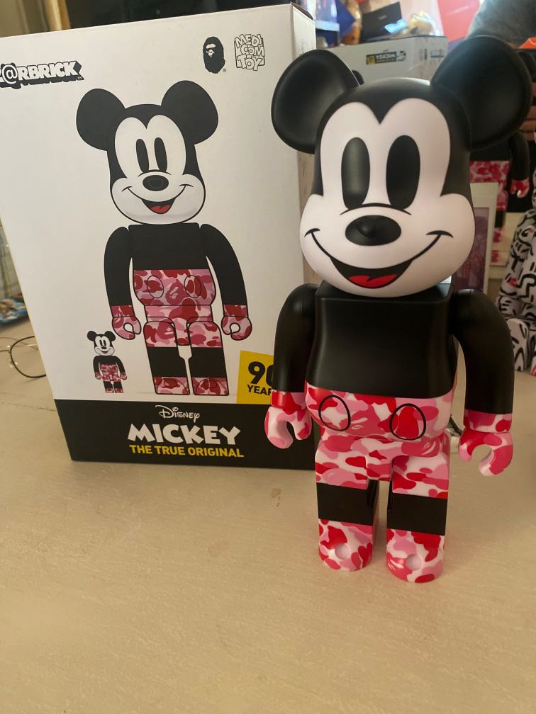 Mickey Mouse x bape 400% bearbrick, Hobbies & Toys, Toys & Games on ...